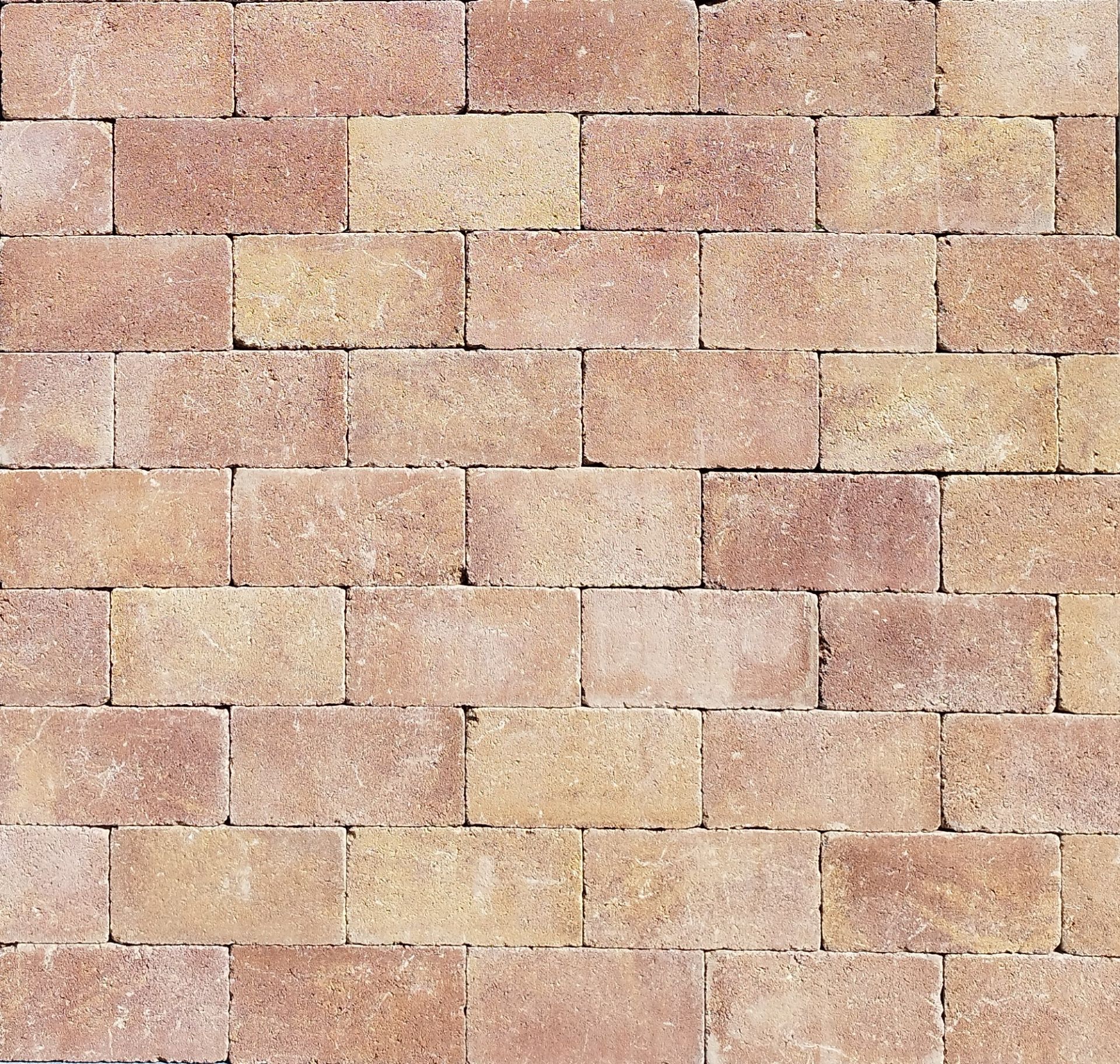 SW Tokajkő térkő pince (sárga-piros) 25x12,5x5 cm | Lang Építőanyag ...