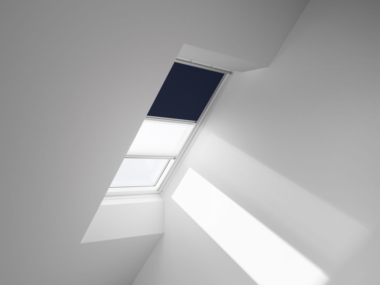 Velux Duo roló DFD MK06 1100 s.kék + fehér | Lang Építőanyag Kereskedés