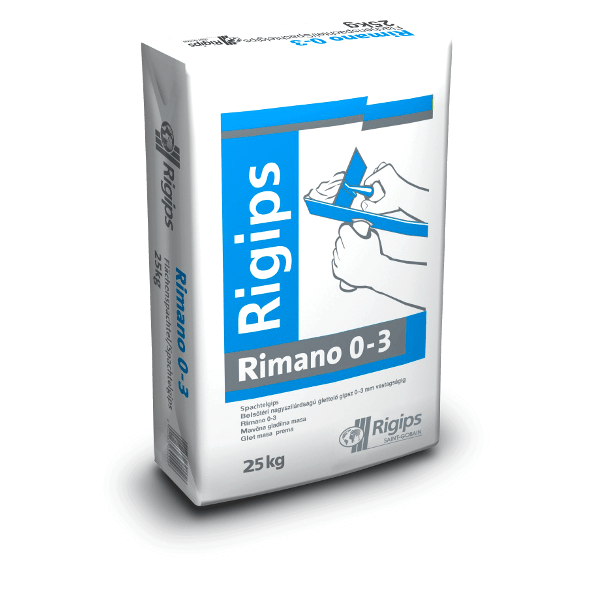 Rigips Rimano 0-3 Glett 25 kg | Lang Építőanyag Kereskedés